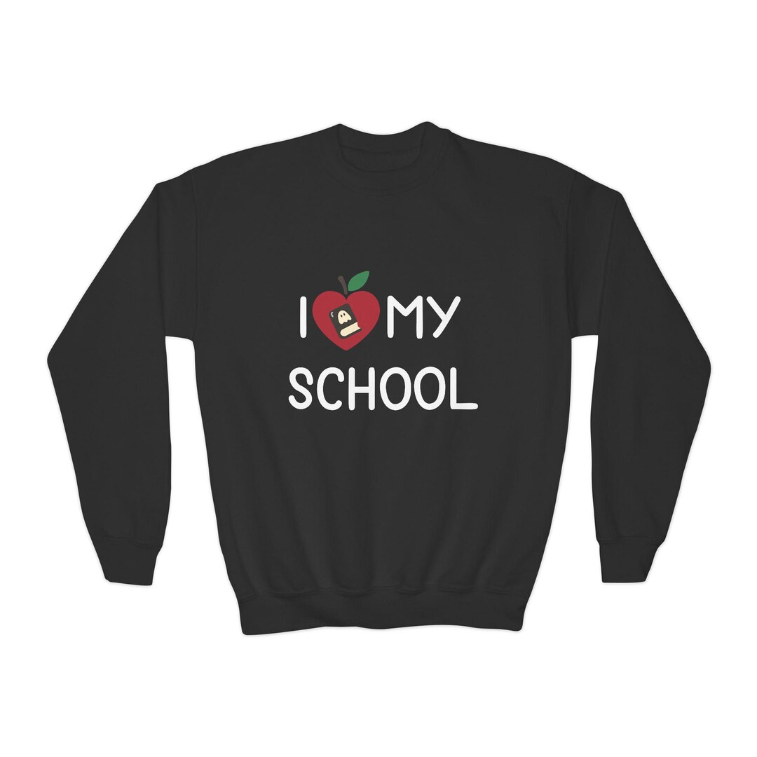 I Love My School PNG | Cute Apple & Book Back to School Sublimation ...