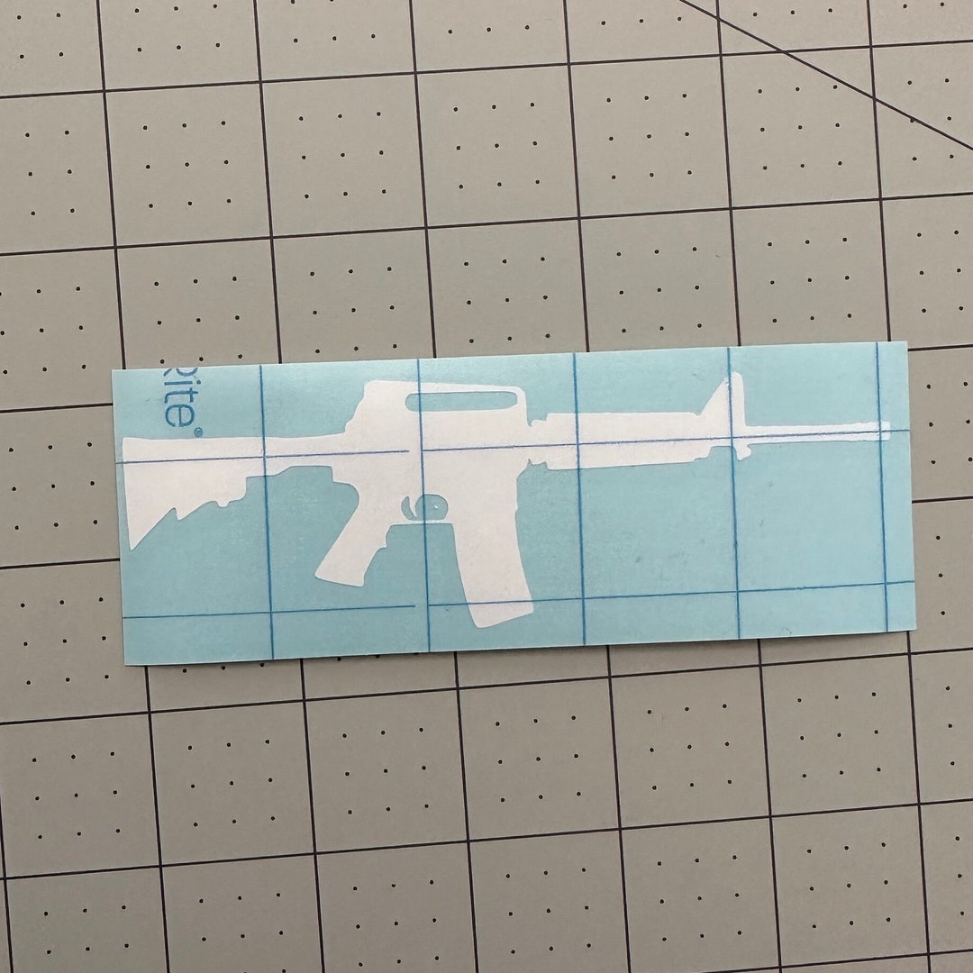 AR-15 Outline Vinyl Decal - Etsy