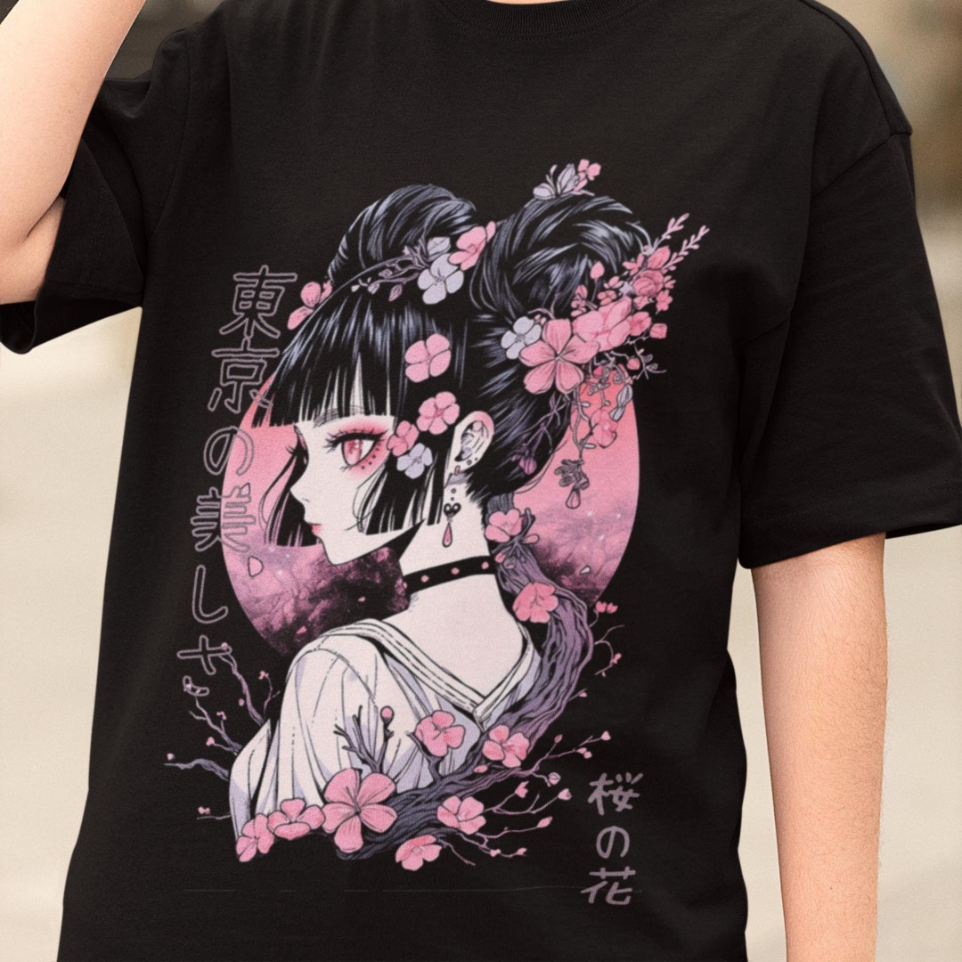 Japanese Sakura Oversized T-shirt Japan Streetwear - Etsy