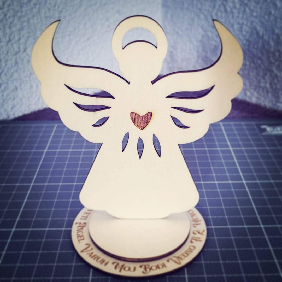 Guardian Angel Laser Cut File | Christmas Decor (digital File) - Etsy