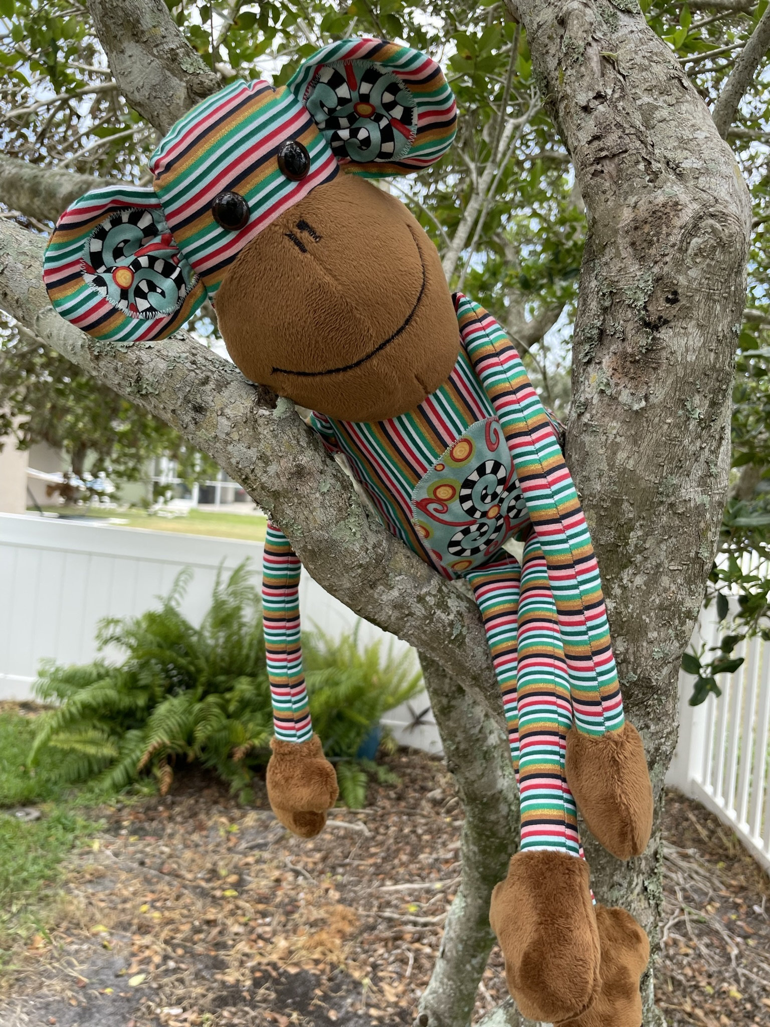 Monkeys, Stuffed Monkeys, Designer Fabric Monkeys, Floppy and Playful ...