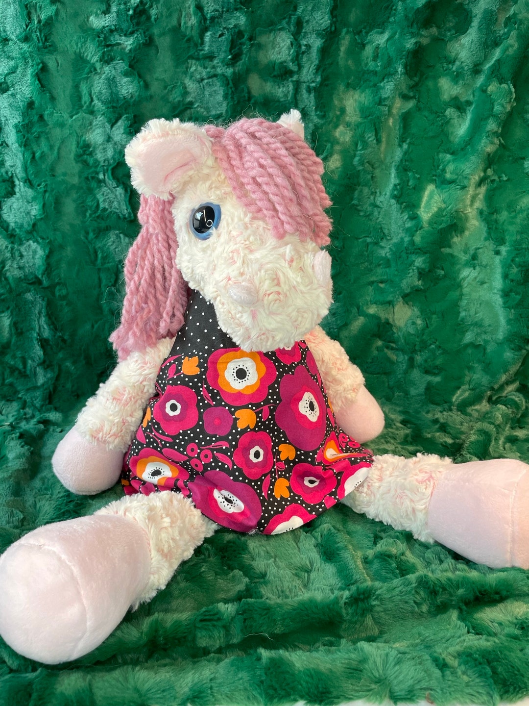 Horse Pink Rose Patterned Pony Rodeo Theme Horse - Etsy