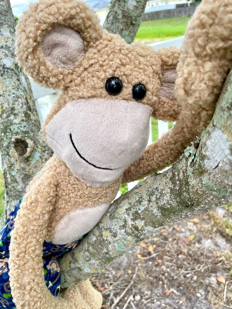Monkeys, Plush Sherpa Monkey, Stuffed Monkey, Soft and Cuddly, Floppy ...