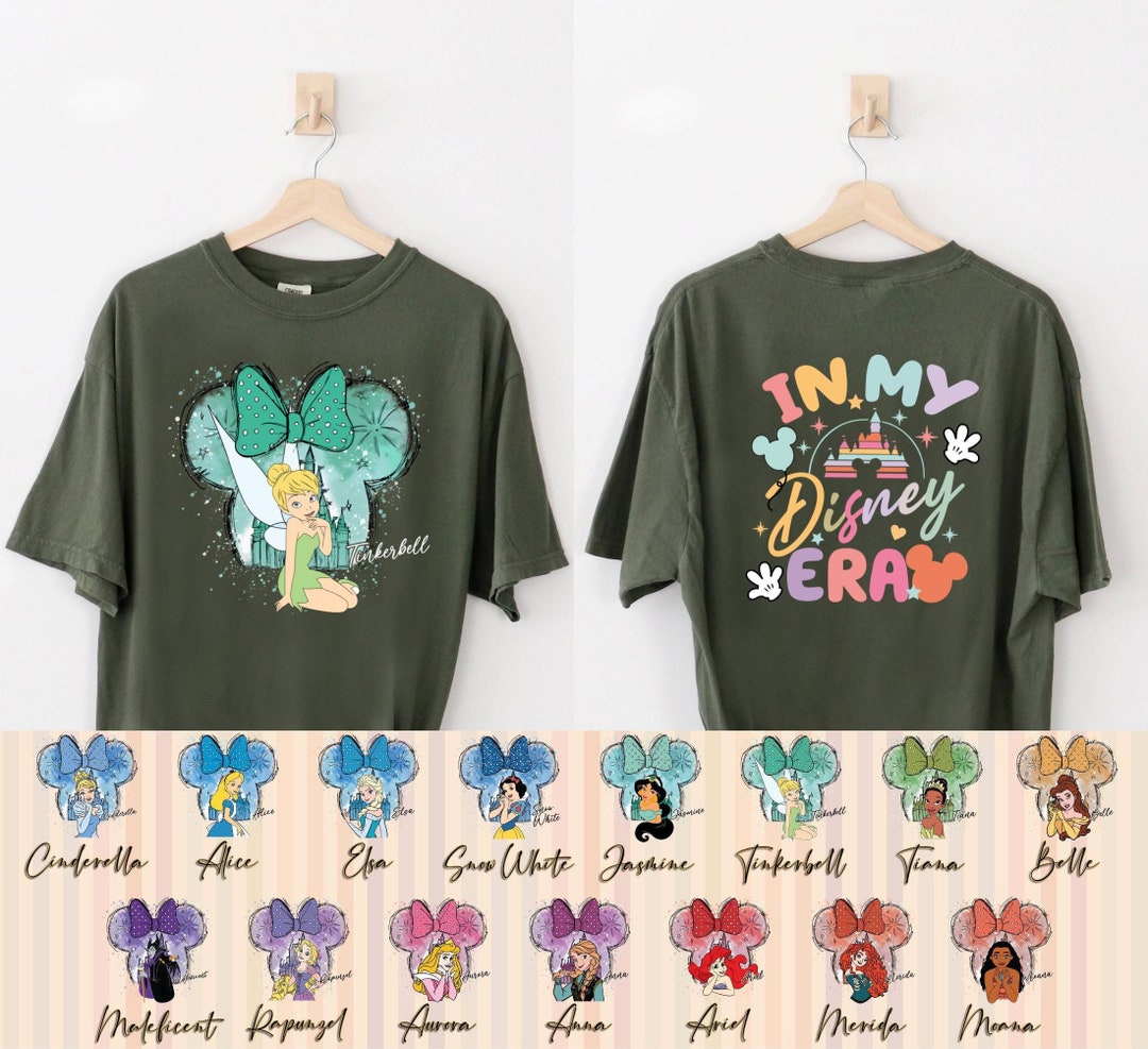 In My Disney Era Shirt, Disney Princess Tee, Comfort Colors, Princess 2 ...