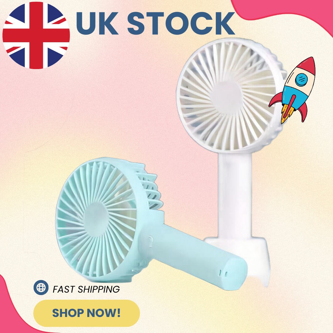 No Battery Included Portable Hand-held Fan 3 Speed Cooler Cooling USB ...