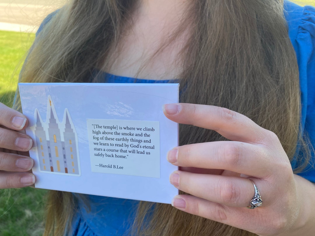 Temple Name Card Case Customizable - Etsy