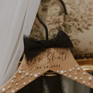 Wedding Title Hanger, Wedding Hangers, Bridesmaid Hanger, Personalized ...