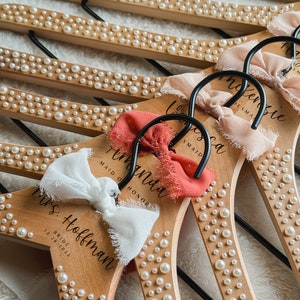 Wedding Title Hanger, Wedding Hangers, Bridesmaid Hanger, Personalized ...