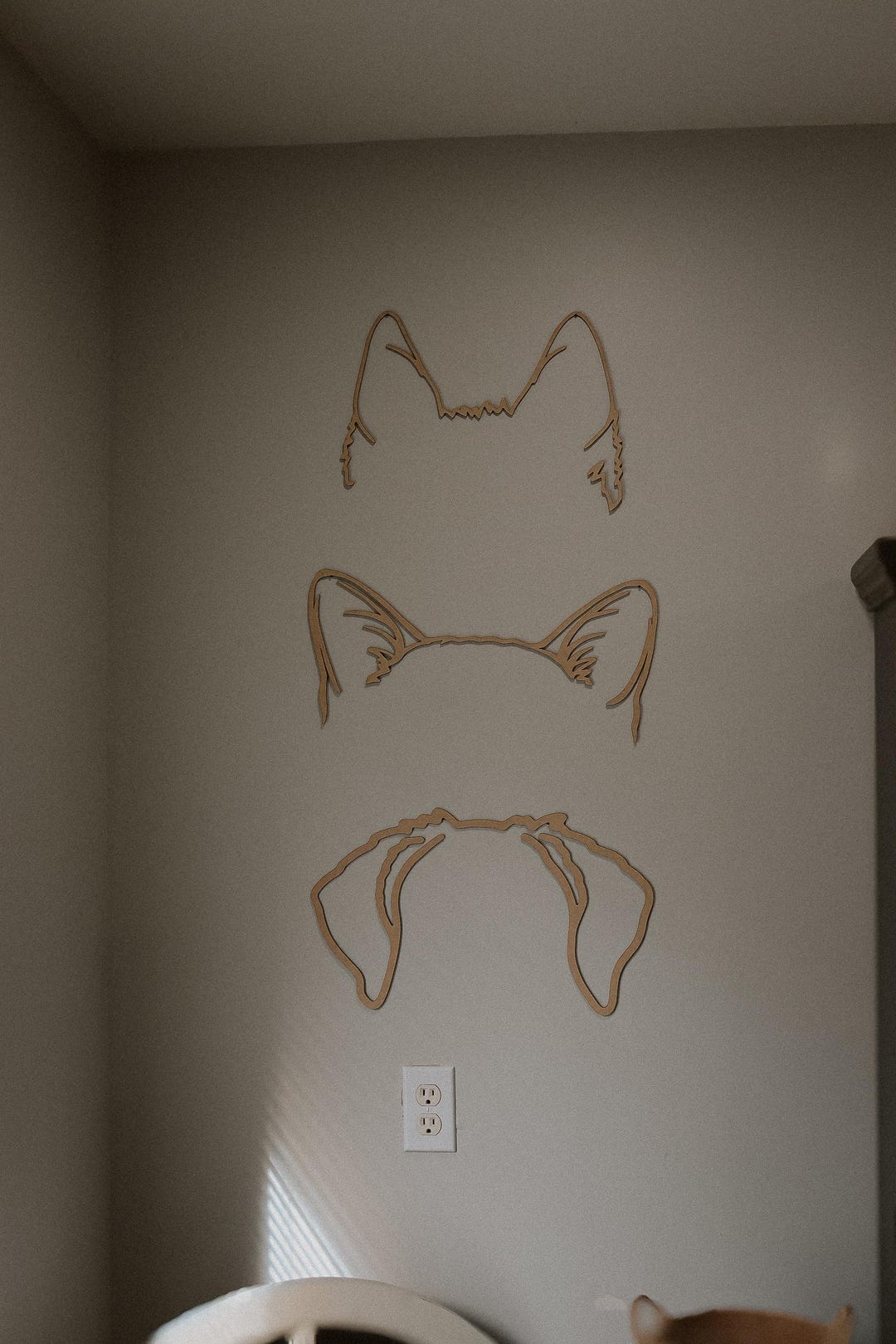 Custom Dog Ear Cutout, Pet Decor, Pet Ears, Pet Ears Outline, Dog Ears ...