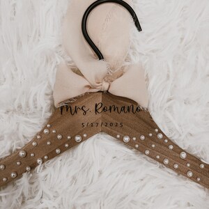 Wedding Title Hanger, Wedding Hangers, Bridesmaid Hanger, Personalized ...