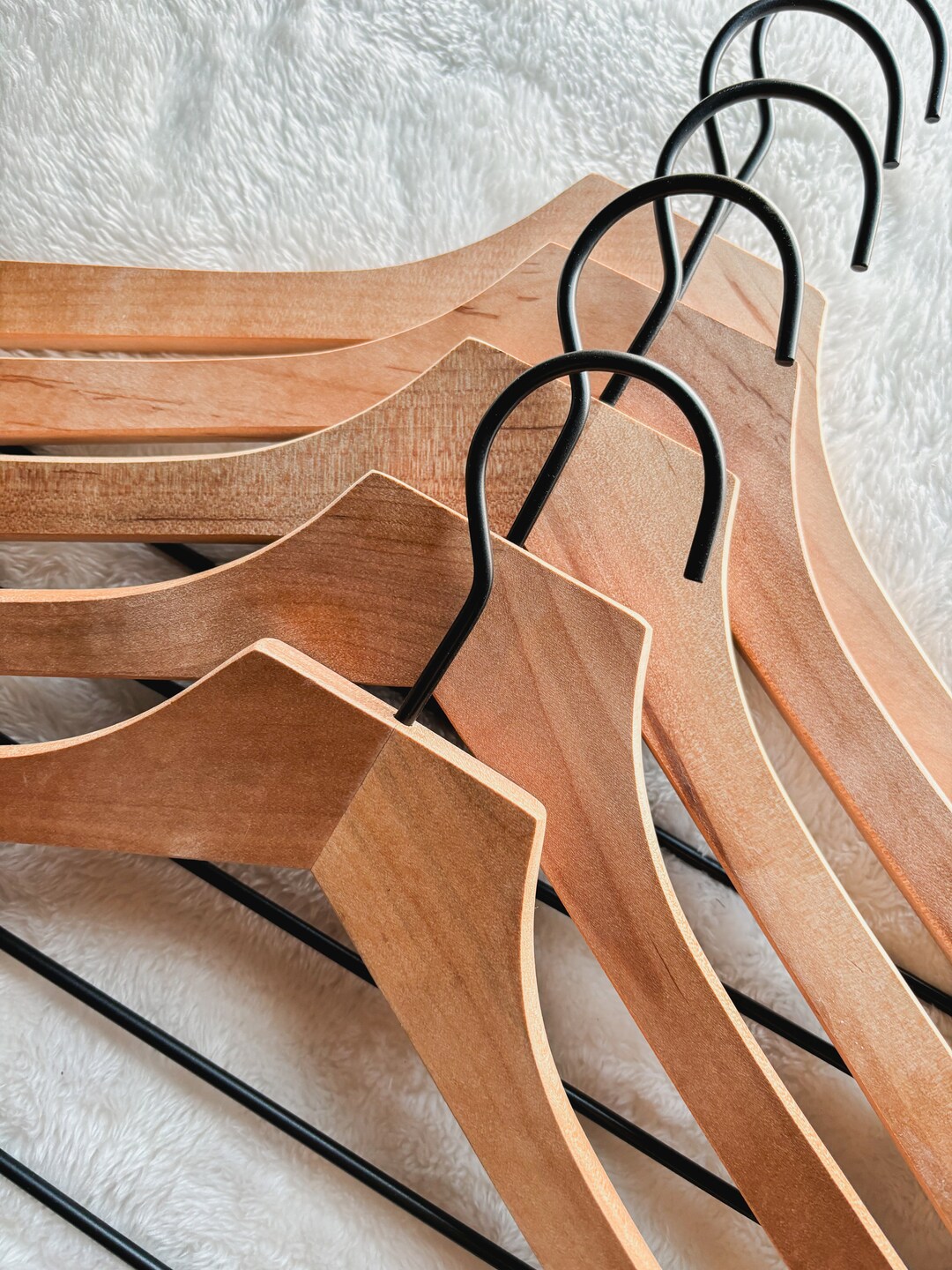 Natural Wood Hangers, Blank Wedding Hangers, Bridal Party Hangers ...