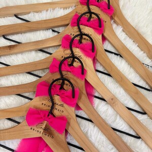 Wedding Title Hanger, Wedding Hangers, Bridesmaid Hanger, Personalized ...