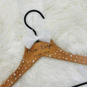 Wedding Title Hanger, Wedding Hangers, Bridesmaid Hanger, Personalized ...