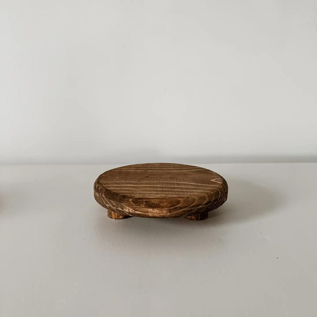 Round Riser, Candle Riser, Wooden Decor, Minimalist Decor, Modern, Home ...