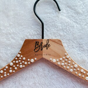 Wedding Title Hanger, Wedding Hangers, Bridesmaid Hanger, Personalized ...