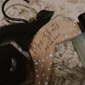 Wedding Title Hanger, Wedding Hangers, Bridesmaid Hanger, Personalized ...