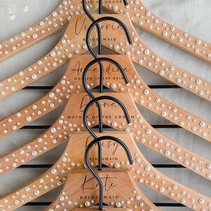 Wedding Title Hanger, Wedding Hangers, Bridesmaid Hanger, Personalized ...