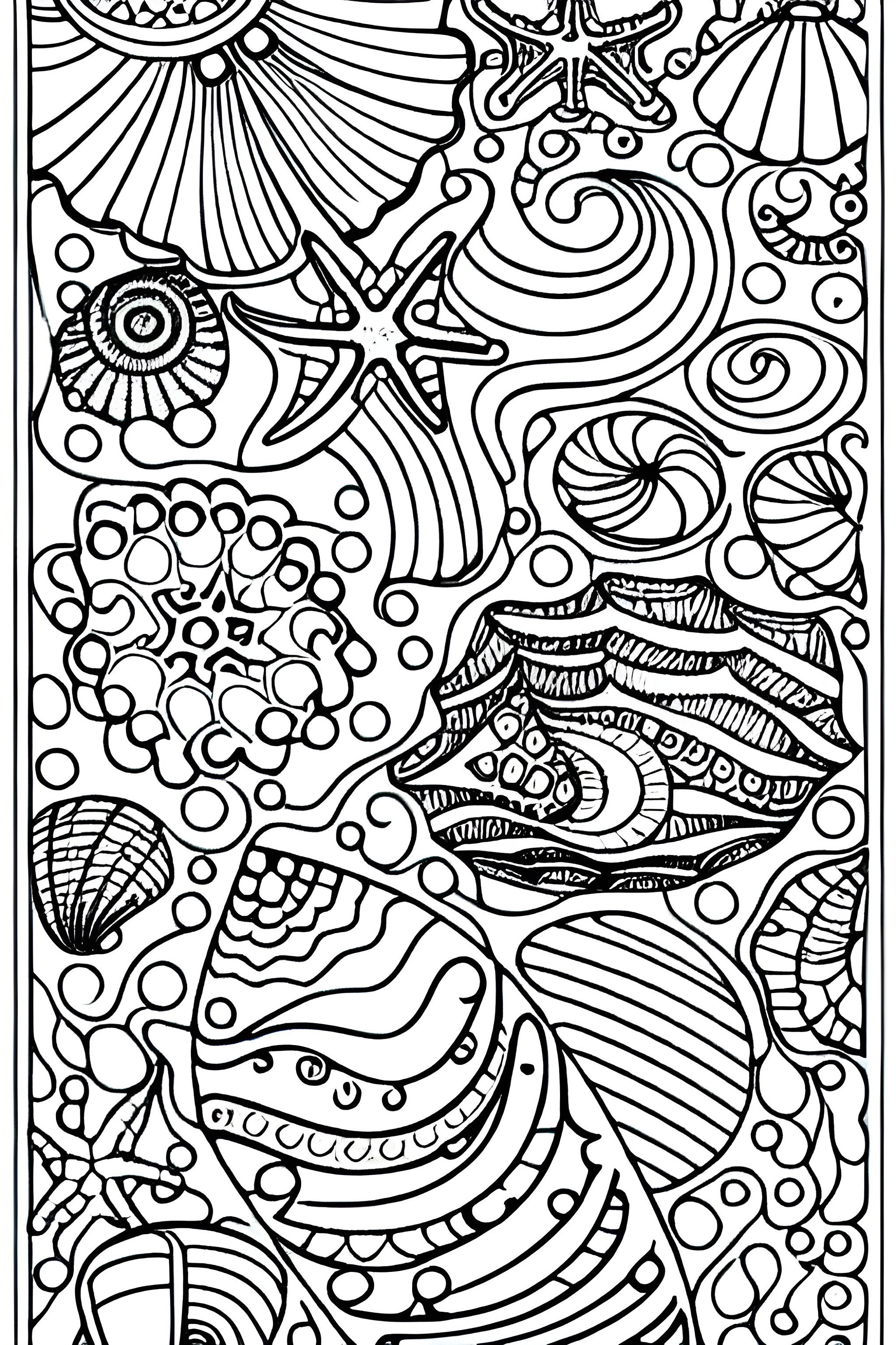55-page Beachy Vibe Coloring Book (digital; PDF) - Etsy