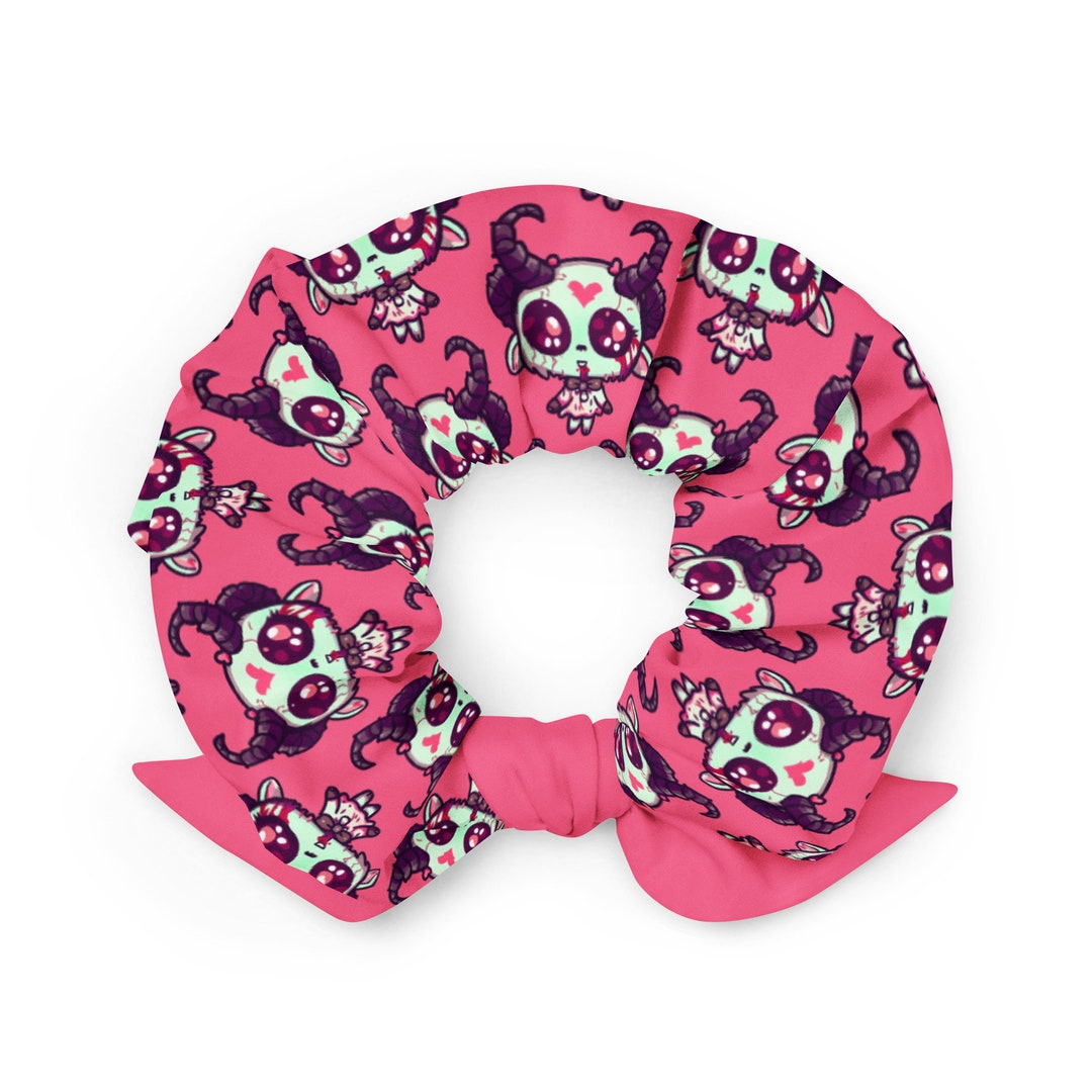 Undead Cuties Baphomet Scrunchie Kawaii Zombie Horror Cute - Etsy