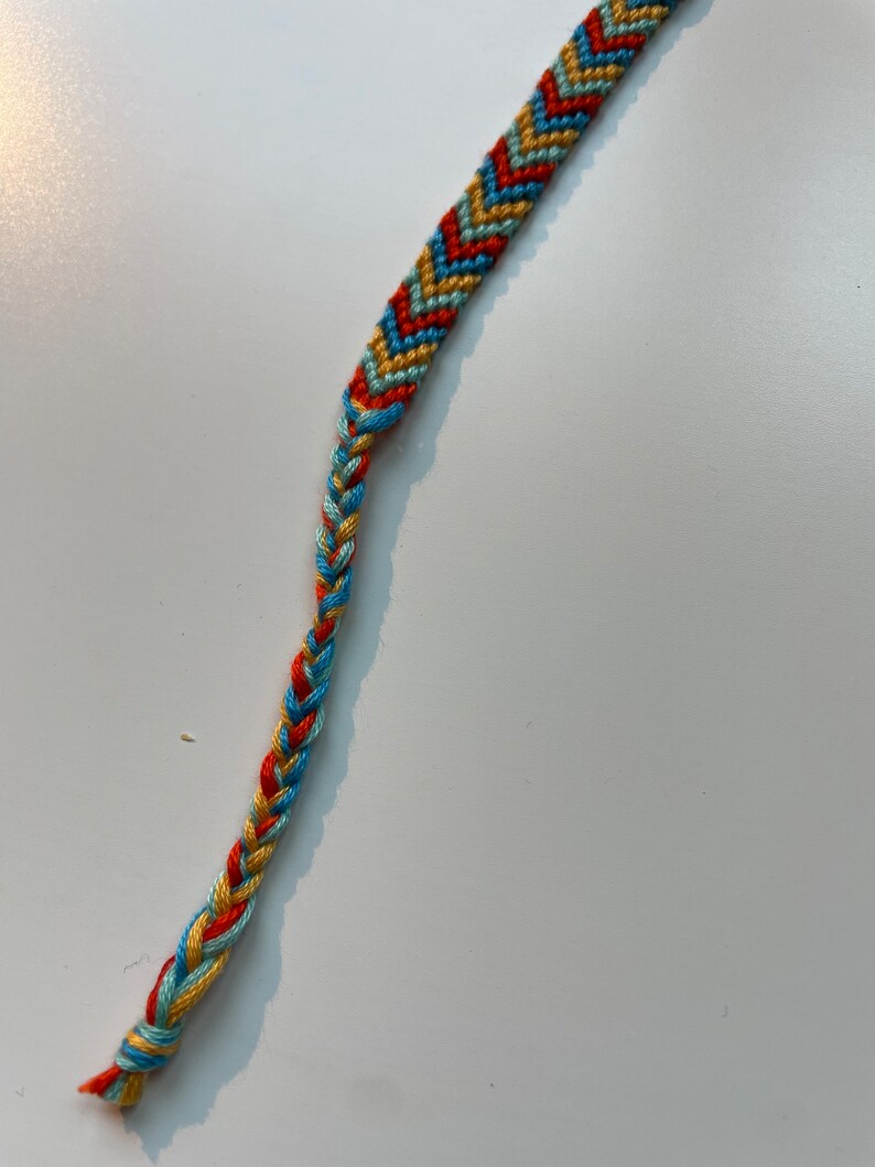 Personalized Chevron Friendship Bracelet, Handmade Woven Bracelet ...