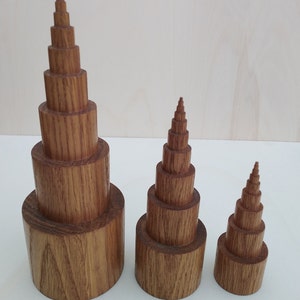 Wooden Pyramid Sculptures - Etsy
