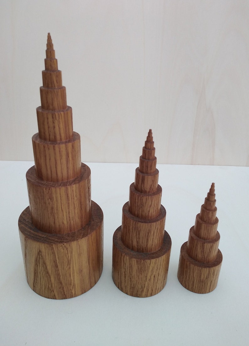 Wooden Pyramid Sculptures - Etsy