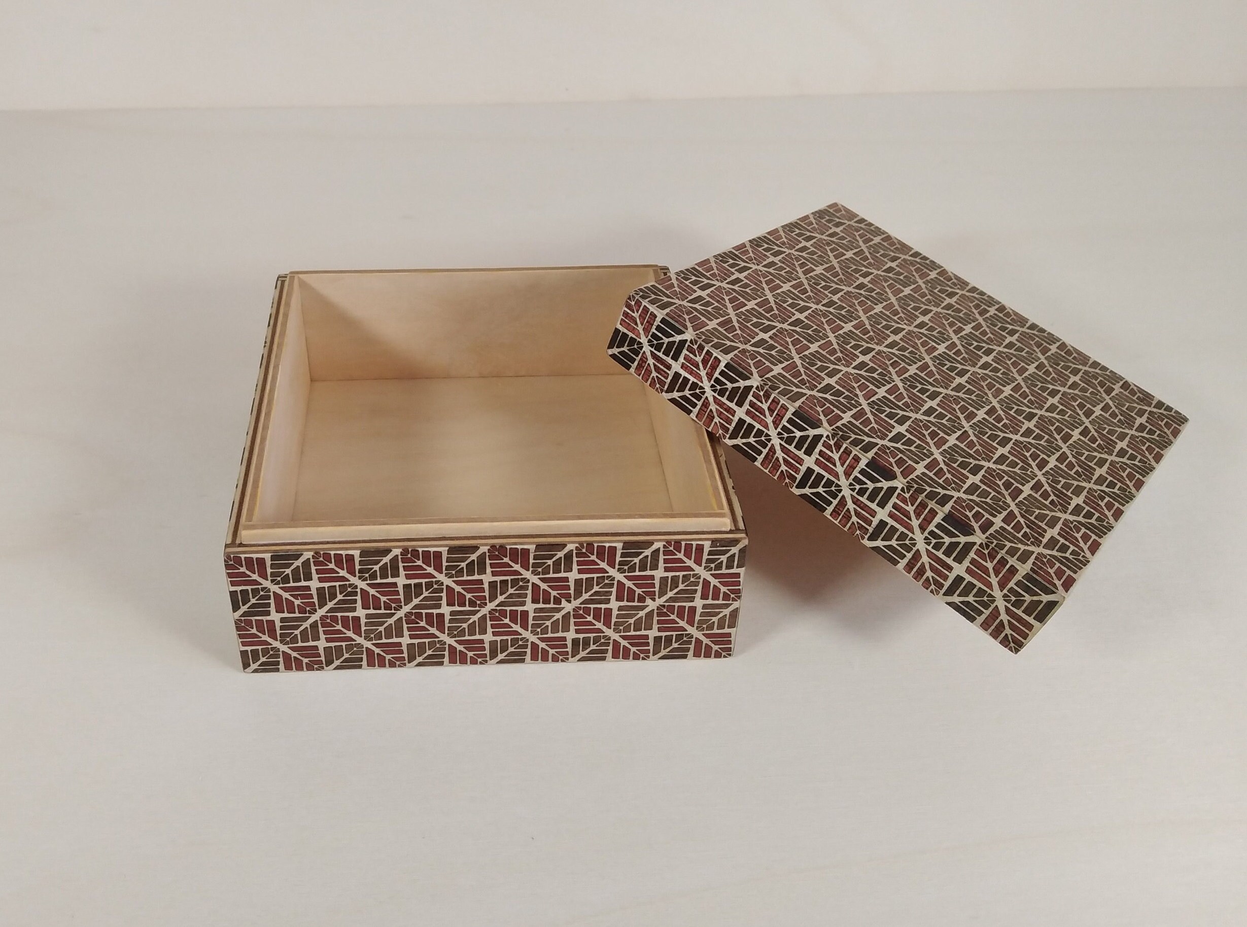 Walnut and Red Cedar Inlay Box - Etsy