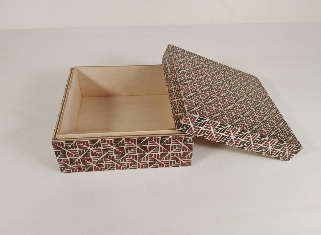 Walnut and Red Cedar Inlay Box - Etsy
