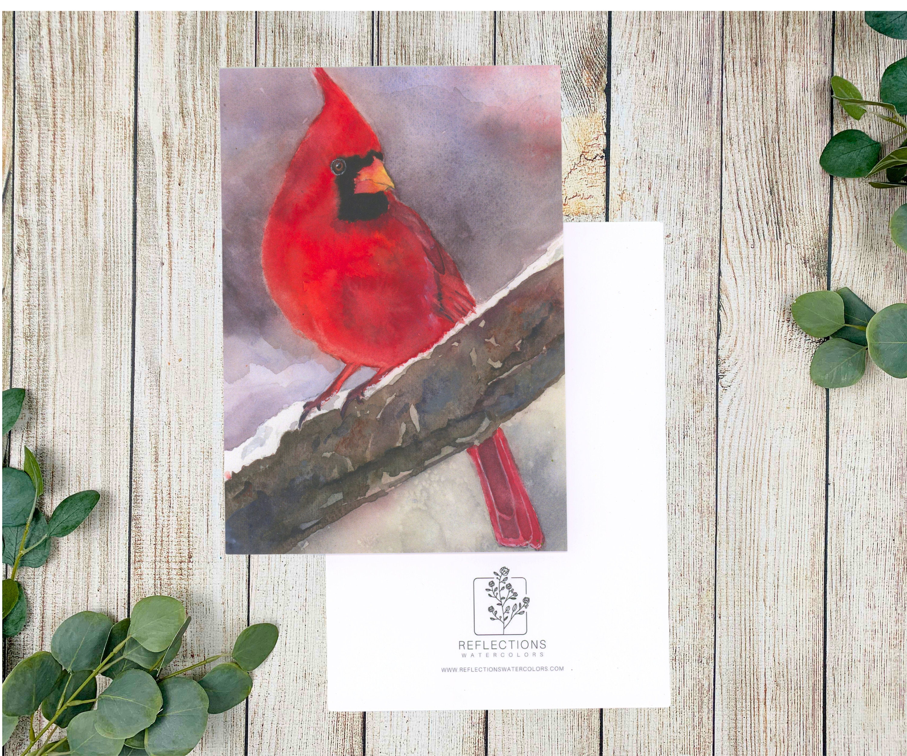 Cardinal Greeting Card Stationary for Bird Lovers - Etsy