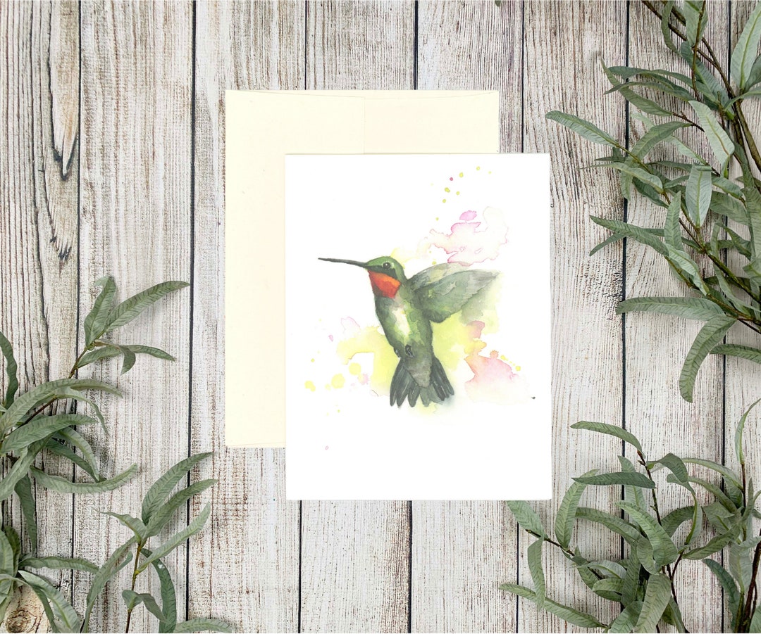 Hummingbird Note Card Stationery Gift Boxed - Etsy