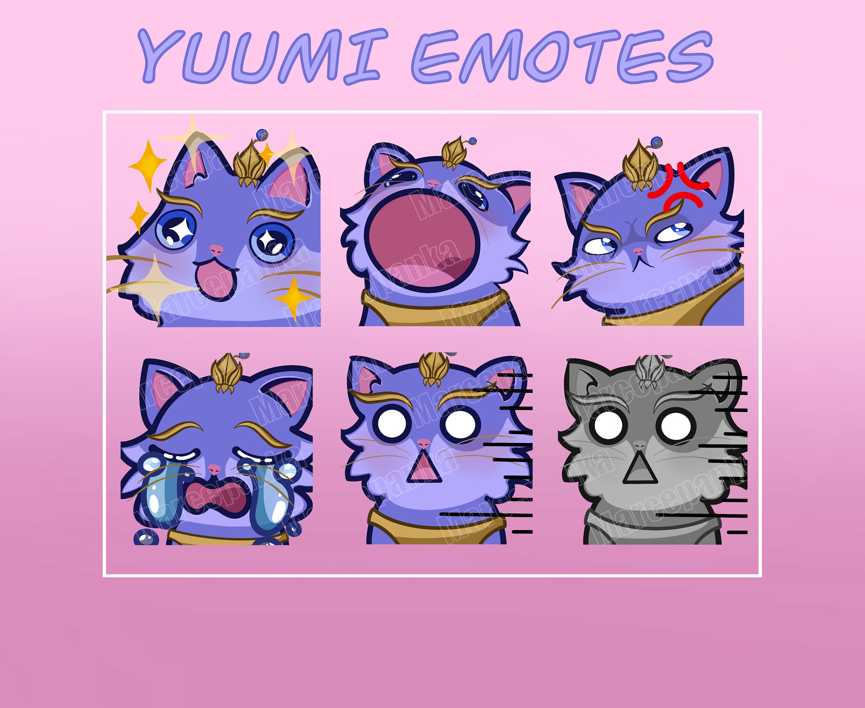 Cute Yuumi Emotes Set for Twitch/discord/youtube | League of Legends ...