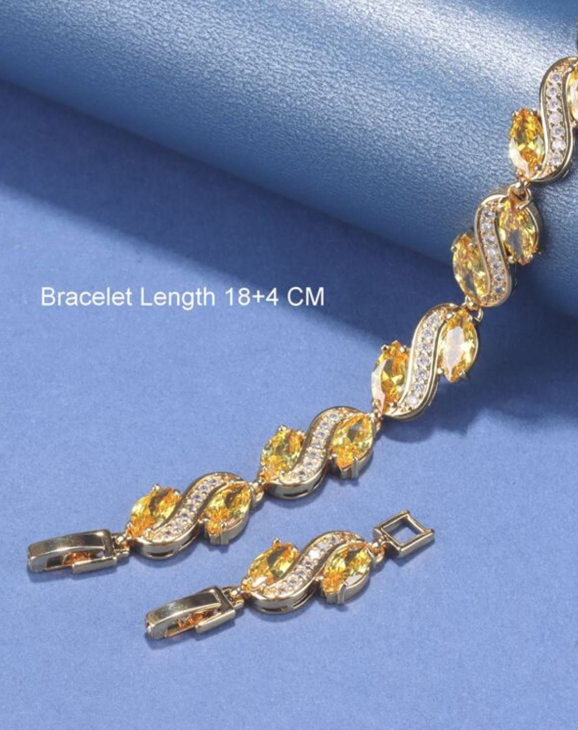 Gold Bridal Bracelets, Gold Bracelets, Glamorous Gold Gemstone Decor ...