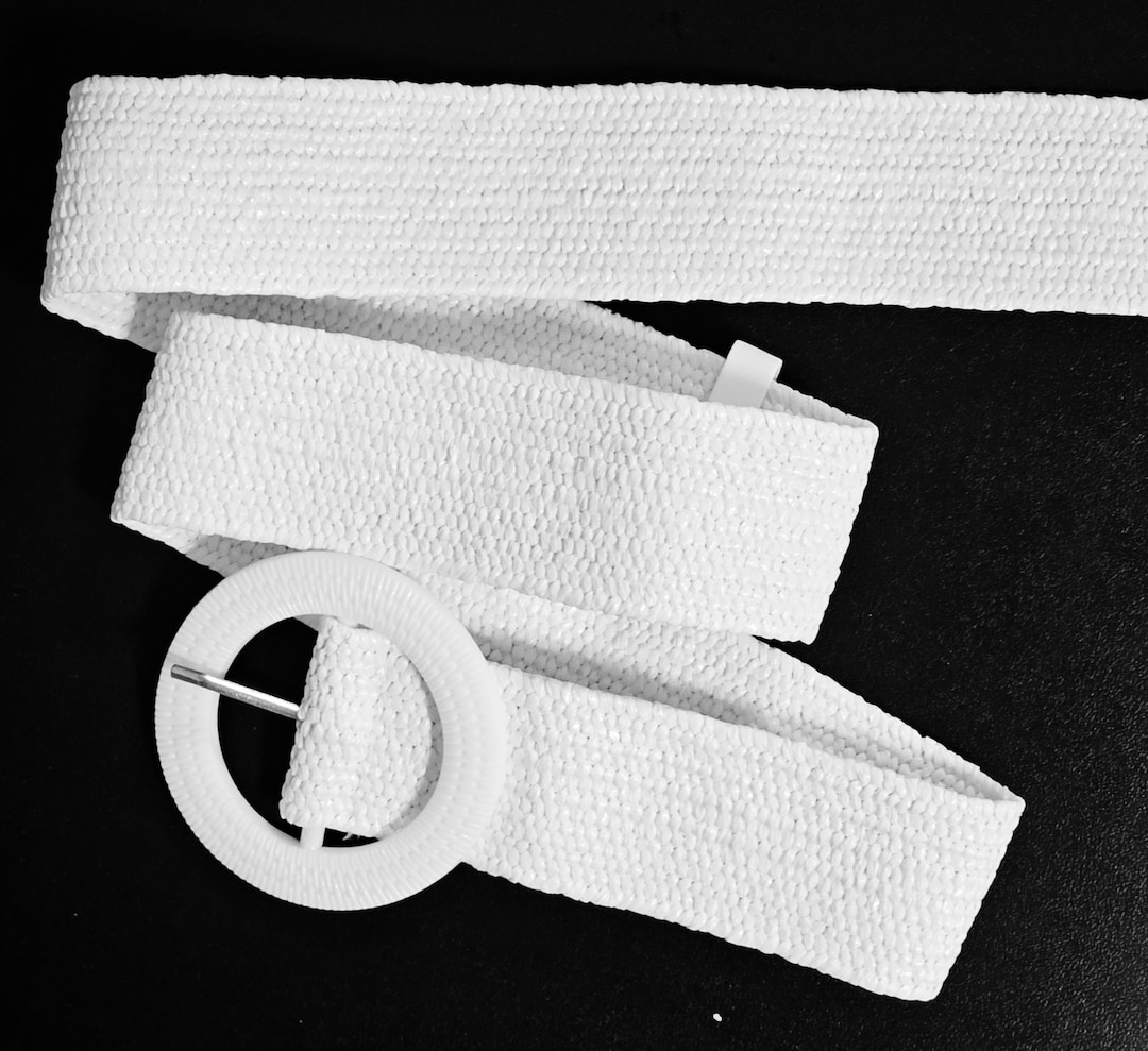White Woven Belt, White Summer Belt, White Straw Belt, White Dress Belt ...