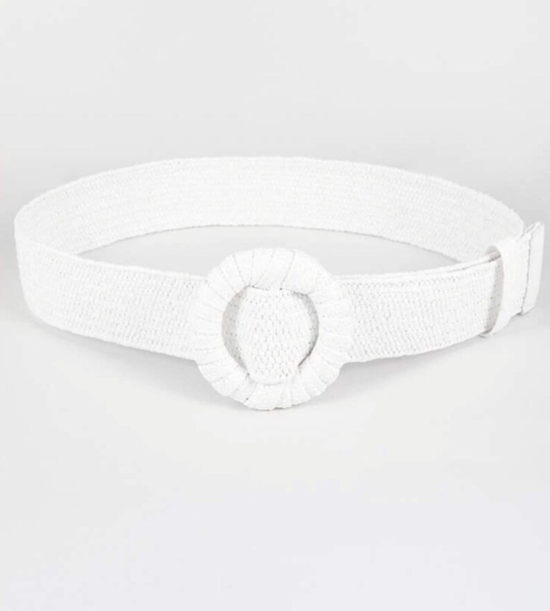 White Woven Belt, White Summer Belt, White Straw Belt, White Dress Belt ...