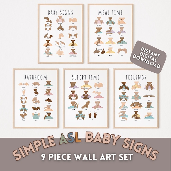 Baby Sign Language Poster Printables - Etsy UK