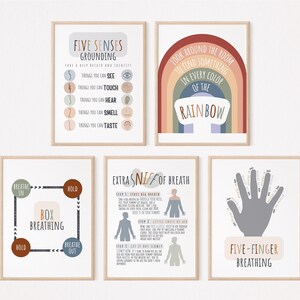 Breathing and Grounding Prints INSTANT DIGITAL DOWNLOAD Self-regulation ...