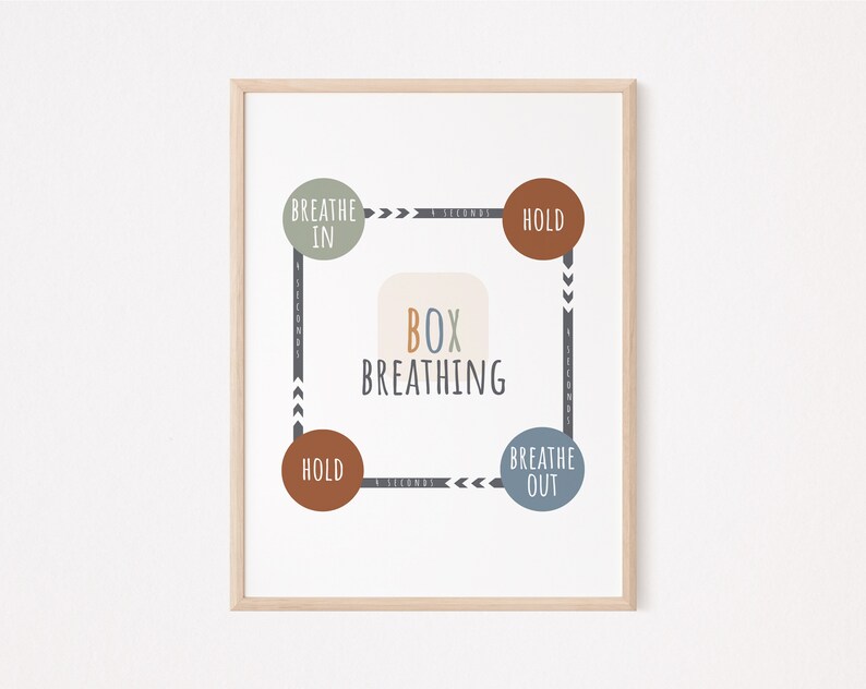 Breathing and Grounding Prints INSTANT DIGITAL DOWNLOAD Self-regulation ...