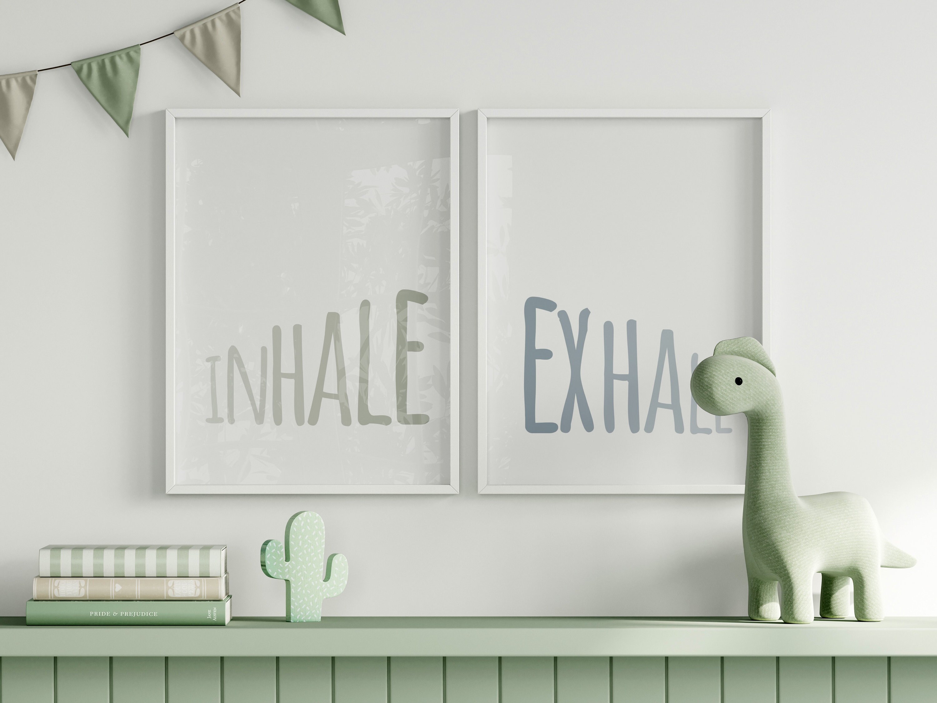 Inhale Exhale Breathing Exercise Visual Poster Self-regulation Stress ...