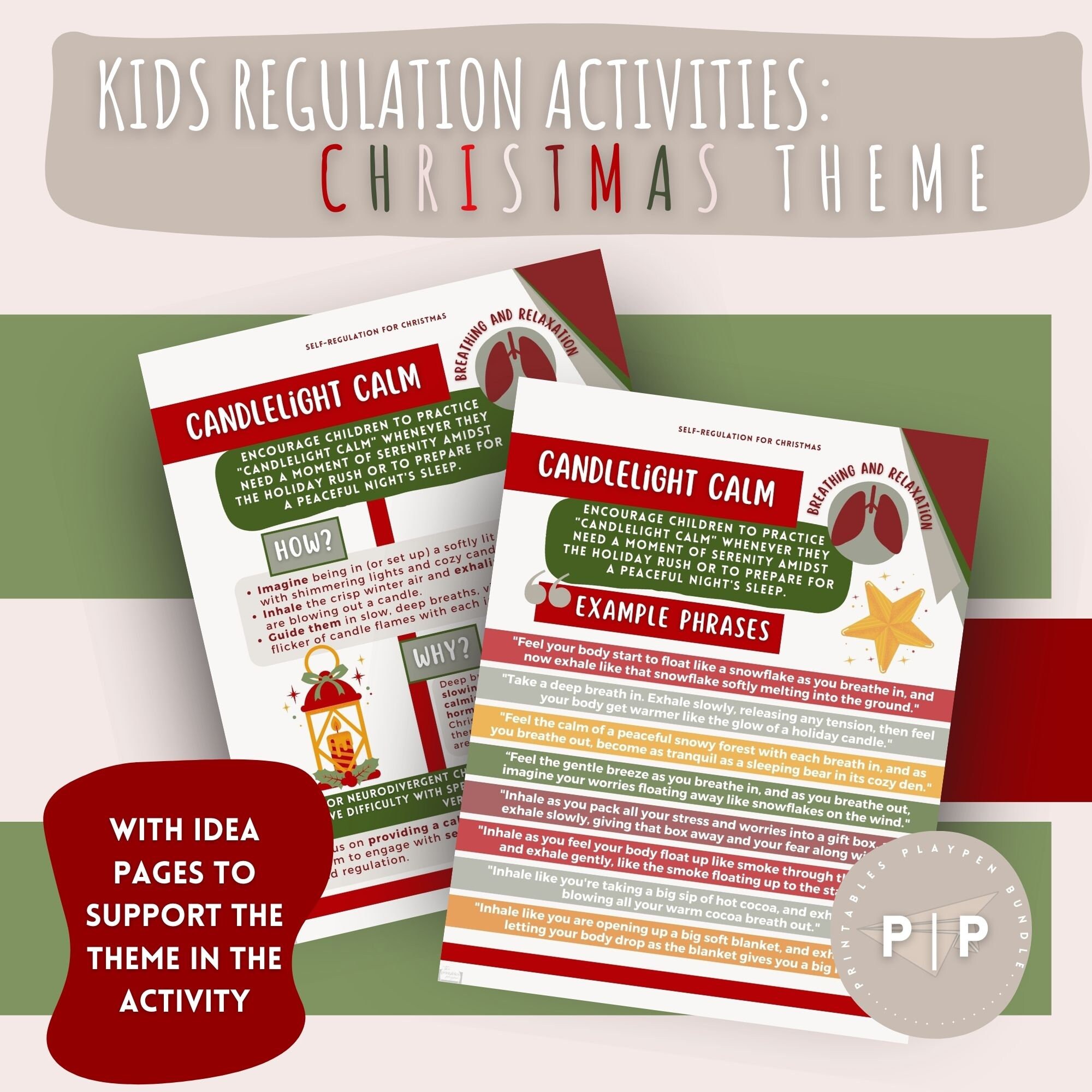 Christmas Calming Corner Activity Sheets: Holiday Social-emotional ...