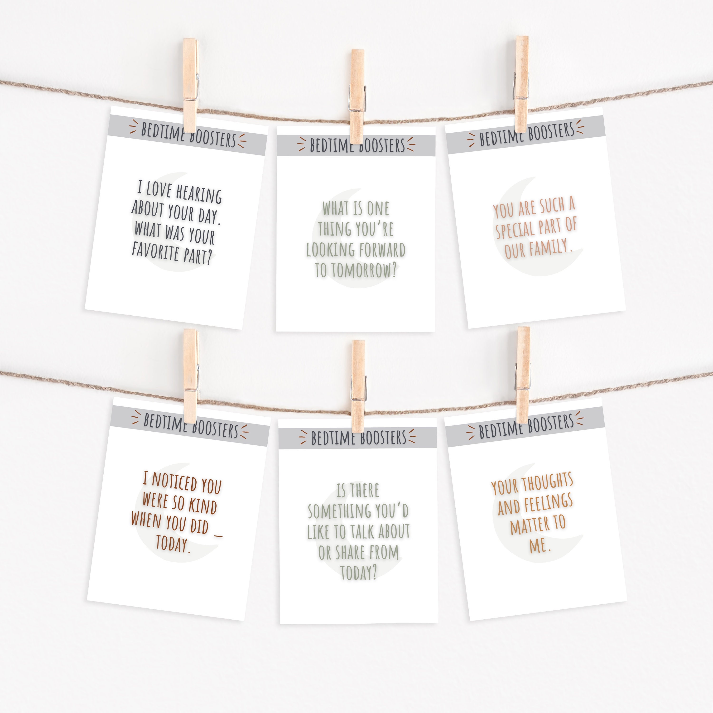 Bedtime Routine Printable Conversation Prompt Cards for Parents and ...