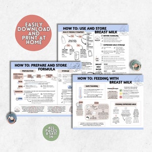 Infant Feeding Handout How to Breastfeeding Formula Starting Solid Food ...