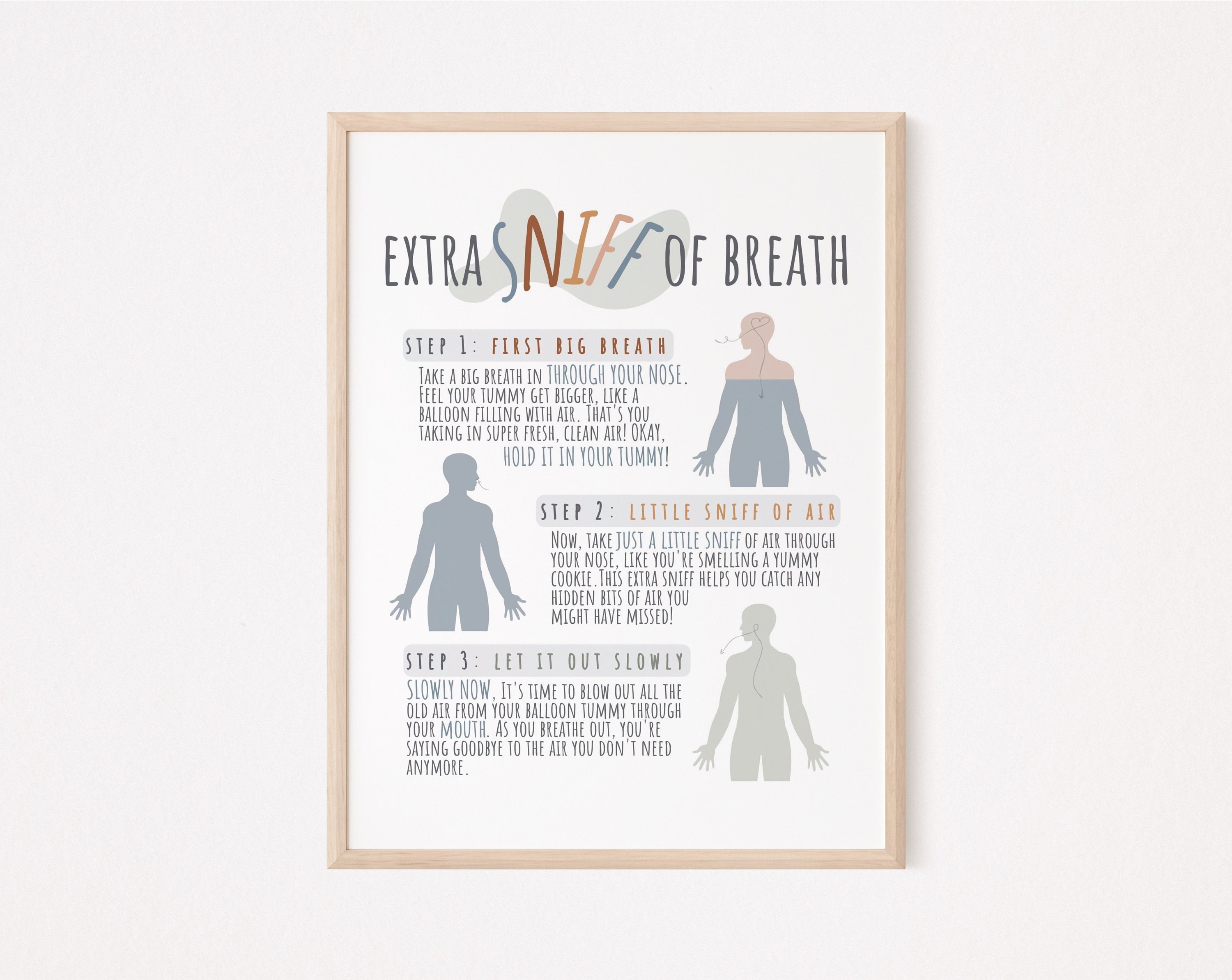 Breathing and Grounding Prints INSTANT DIGITAL DOWNLOAD Self-regulation ...