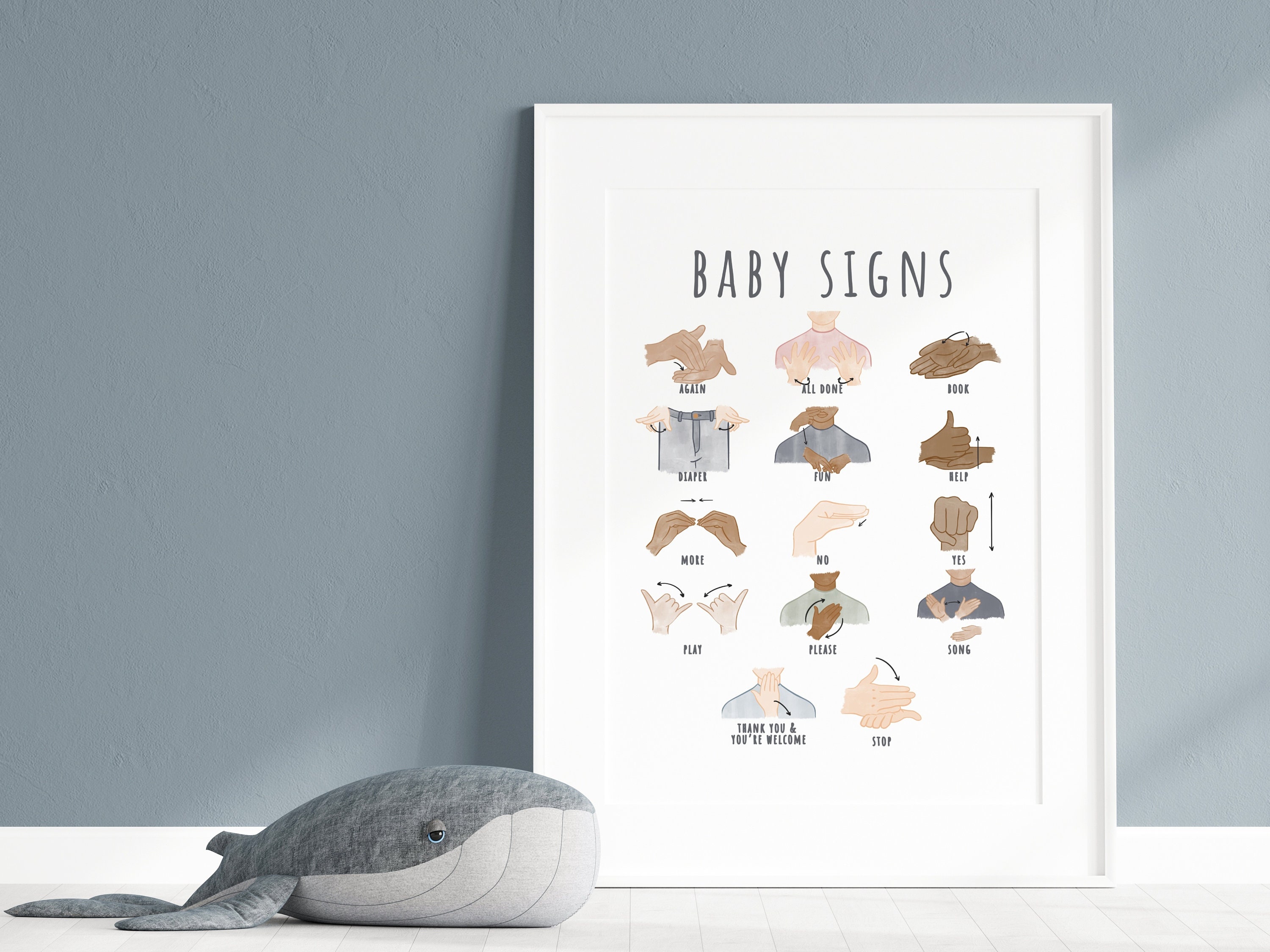 Simple Baby Sign Language Print Starting ASL Signs Printable Baby ...