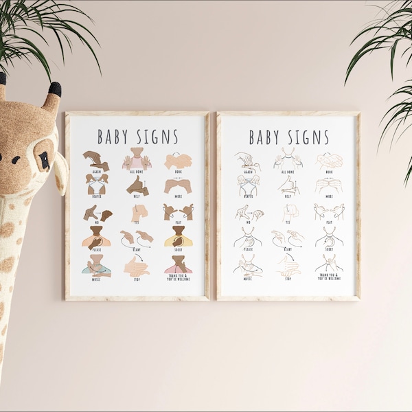 Baby Sign Language Poster - Etsy