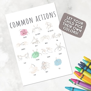 Simple Common Baby Sign Language Print Starting ASL Signs Printable ...
