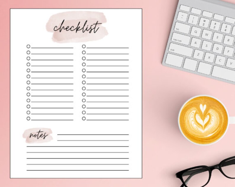 Printable | Simple Checklist - to Do List - Etsy
