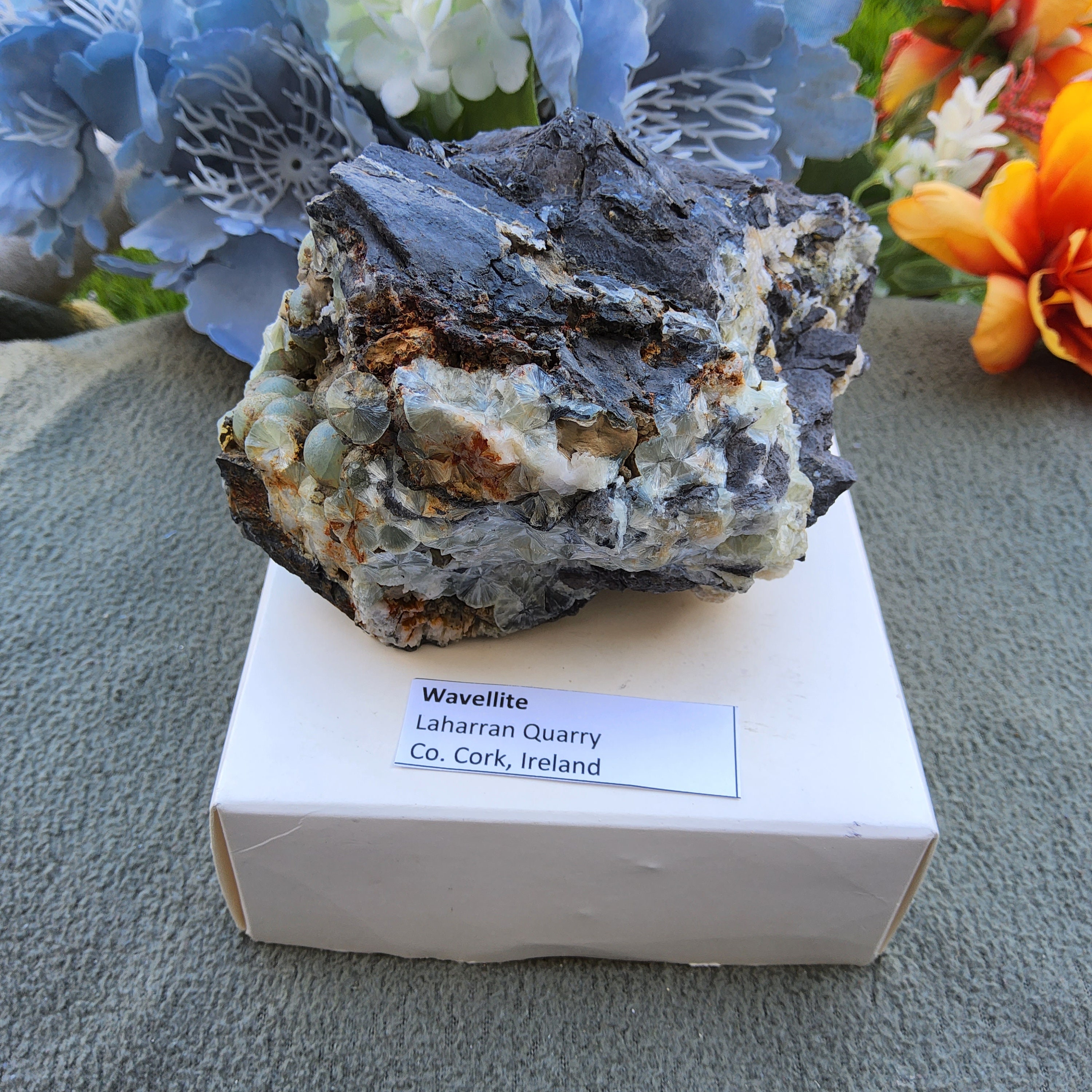 Wavellite Crystal From Ireland, Laharran Quarry, Cork, Rare Mineral ...