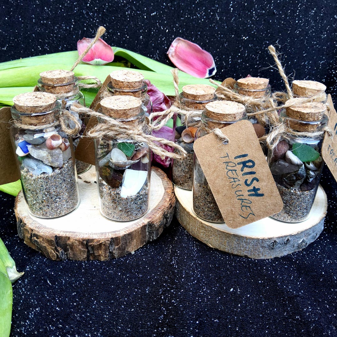 Irish Treasures Wish Jars, Bottles, Decoration From Ireland With Sand ...