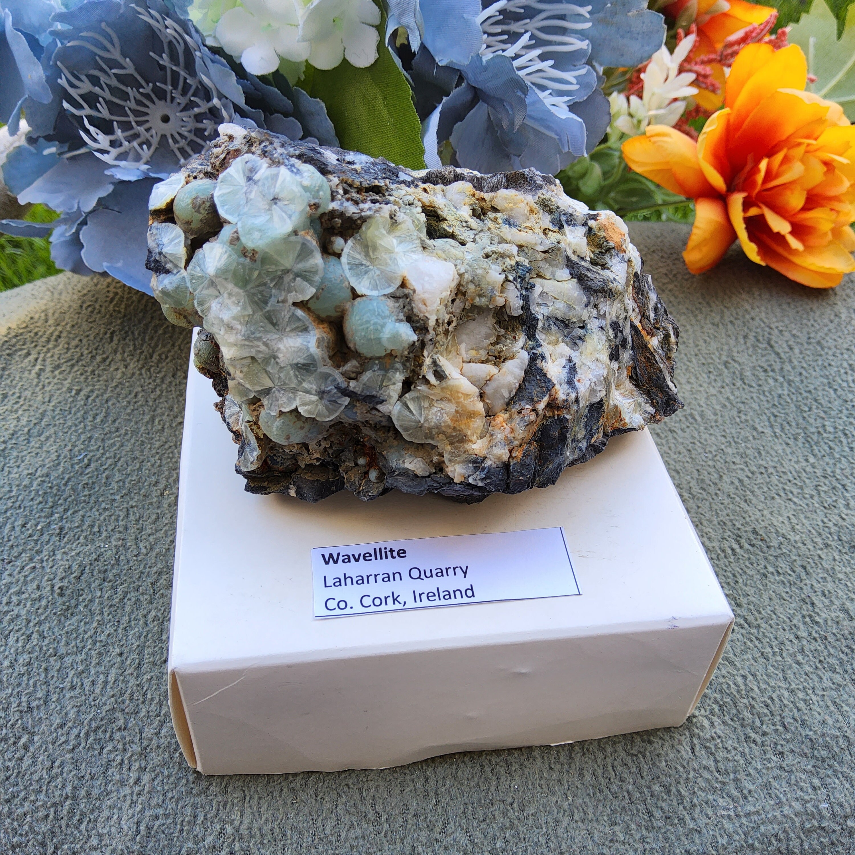 Wavellite Crystal From Ireland, Laharran Quarry, Cork, Rare Mineral ...