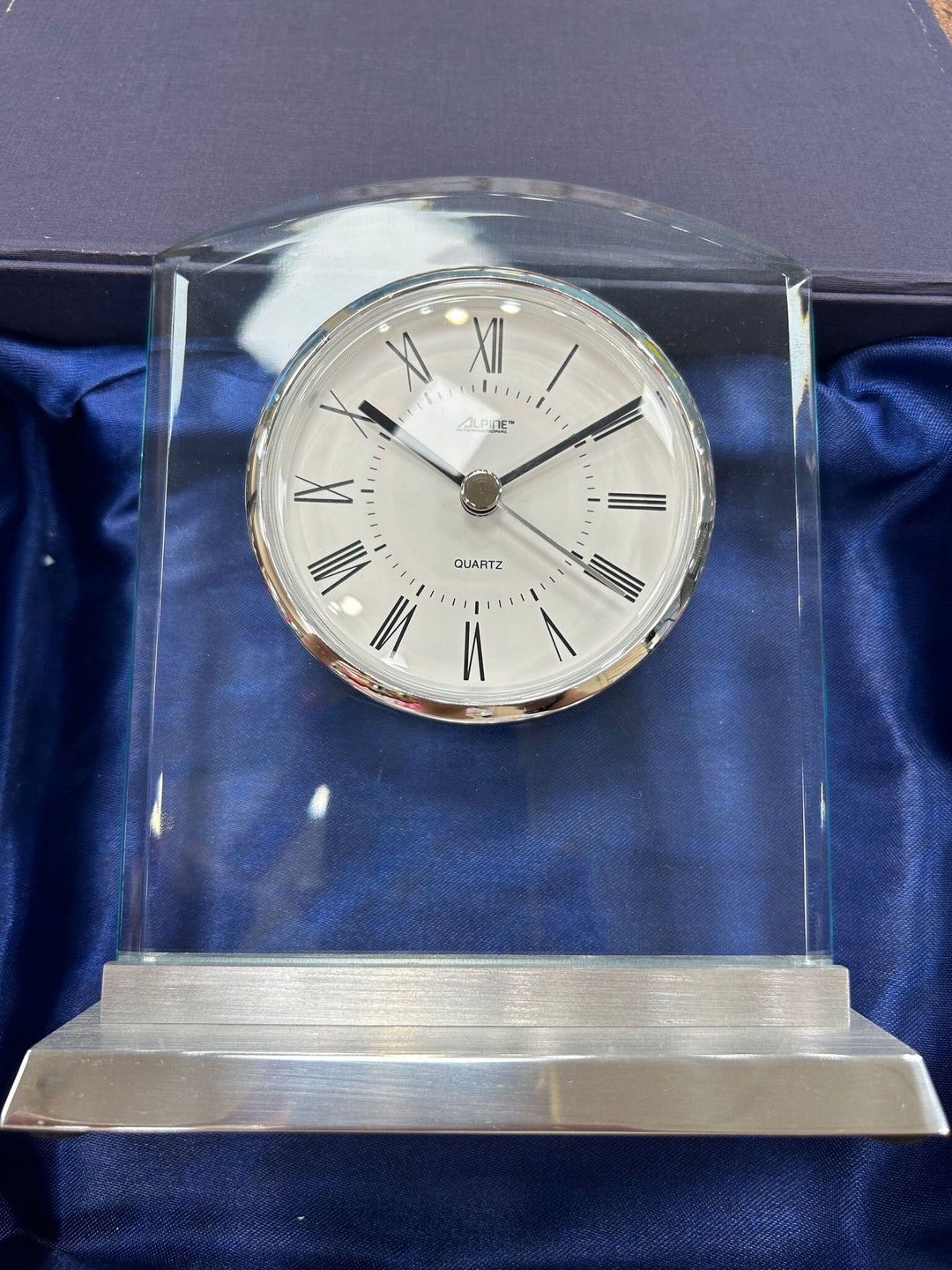 Personalized Desk Clock Housewarming Gift Wedding Gifts Custom Engraved ...